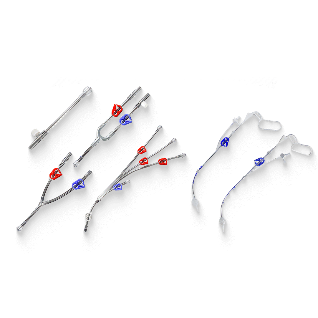 Anterior and retrograde cardioplegia cannulas, cardiac suctions, and ...